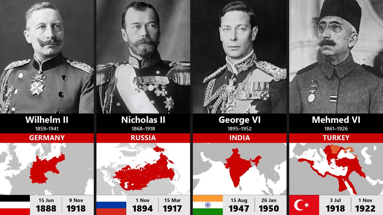 Every Last Monarchs of Europe & Asia - YouTube