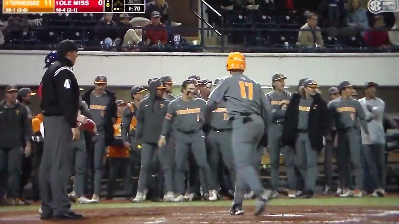 Tennessee baseball's Jared Dickey hits 2nd home run of game vs. Ole ...