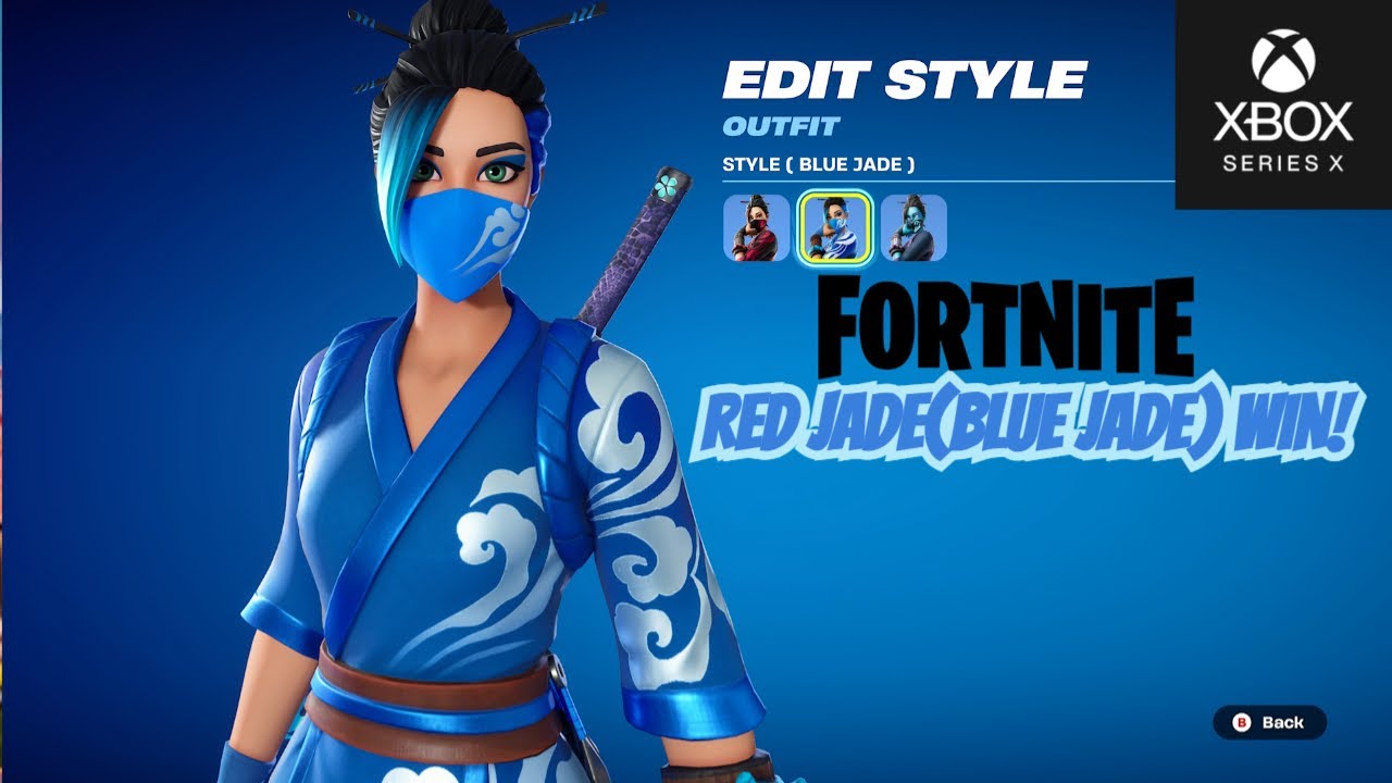 FORTNITE RED JADE(BLUE JADE) WIN! XBOX CHAPTER 6 SEASON 2 - YouTube