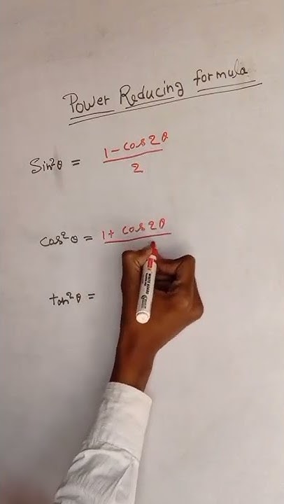 Power Reducing Formula - YouTube