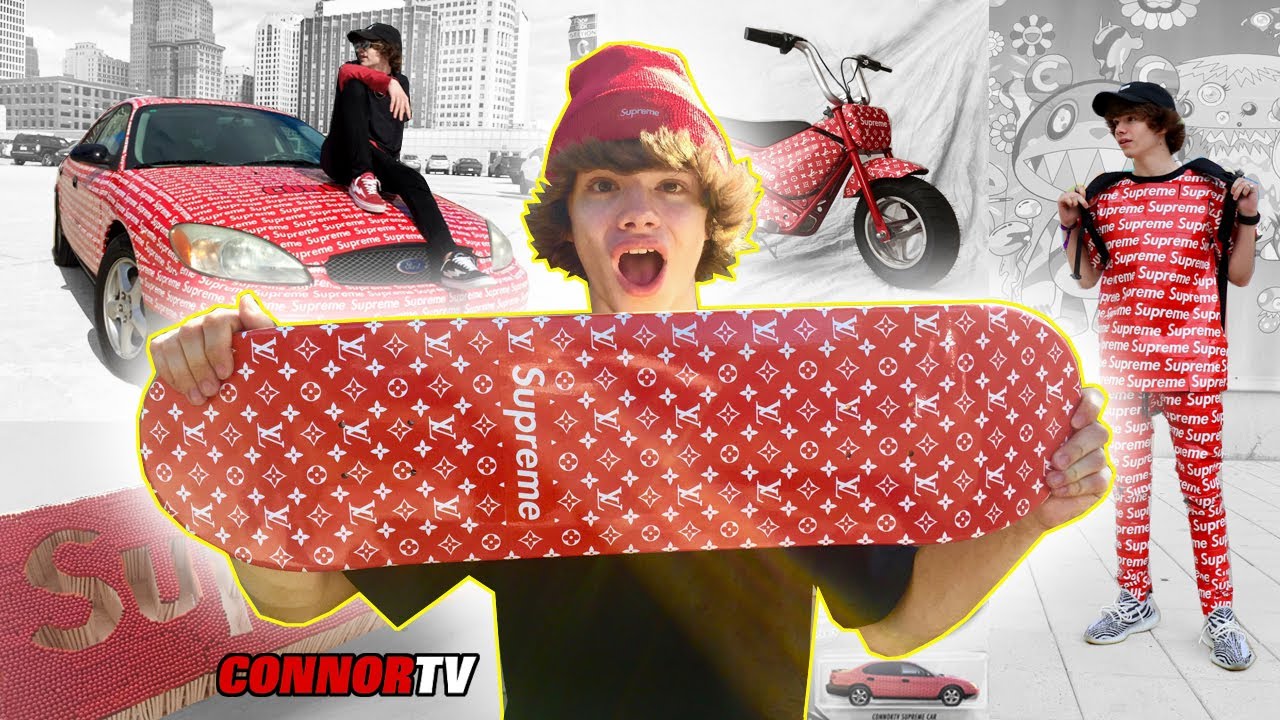 My Entire Supreme Collection of Videos! Custom Sneakers and Car Wrap ...
