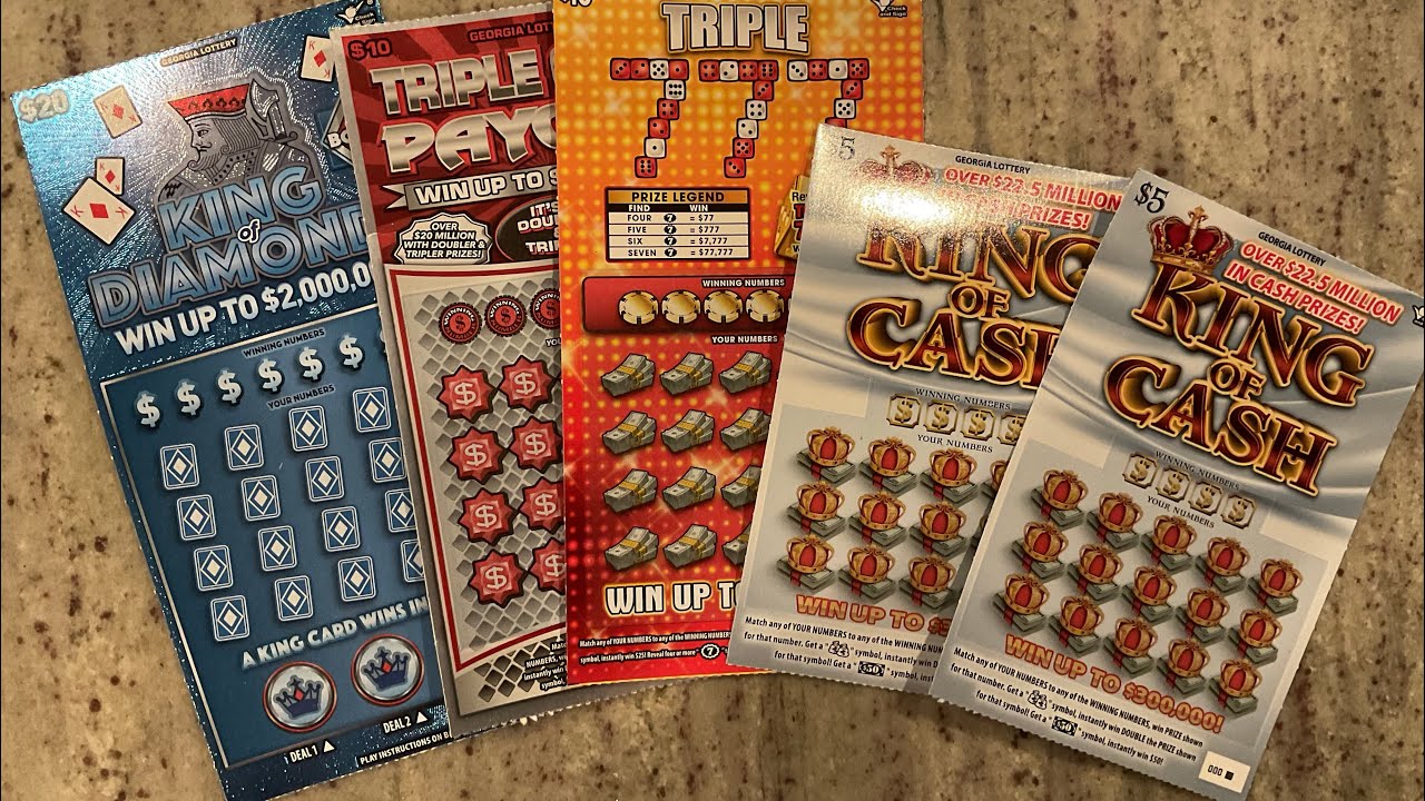 It was a KING 👑 of a day scratching these Georgia Lottery scratch off ...