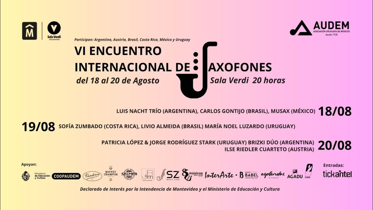 Livio Almeida - VI Festival de Saxofones de Audem - YouTube