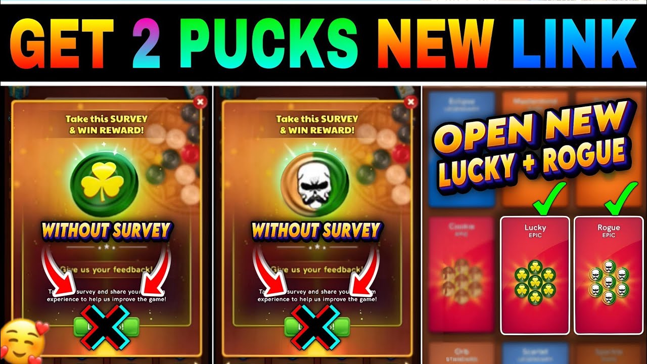 GET 2 PUCKS 100% WORKING LINK 🔗 | Carrom Pool 100% Free Rogue Pucks ...