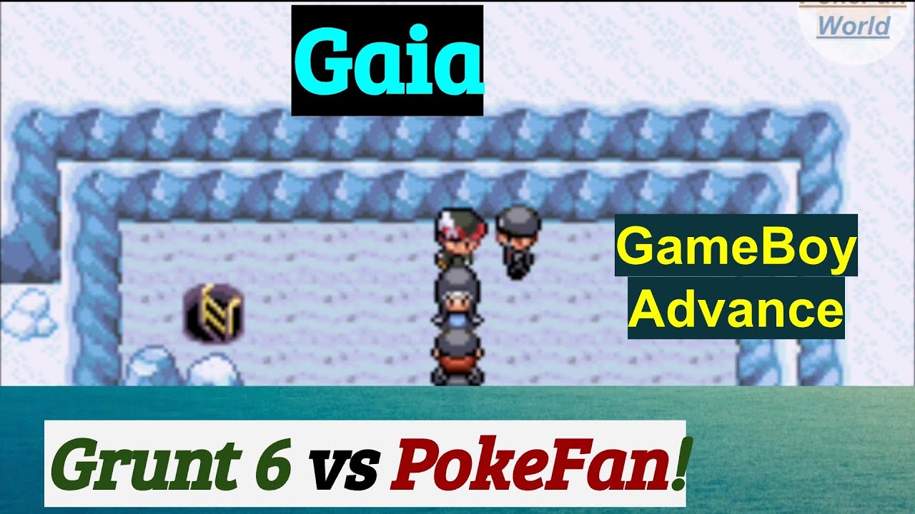 Grunt 6 vs PokeFan Battle In Frostbite Cave In Pokemon Gaia | GBA Rom ...
