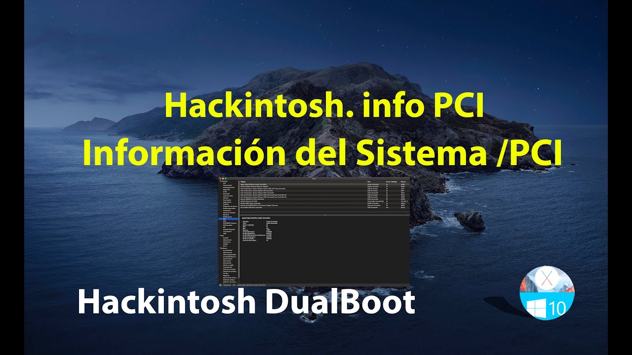 Hackintosh. Customizar la entrada PCI usando Hackintool. - YouTube