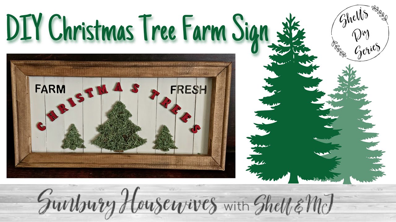Diy Farm Fresh Christmas Tree Sign - YouTube
