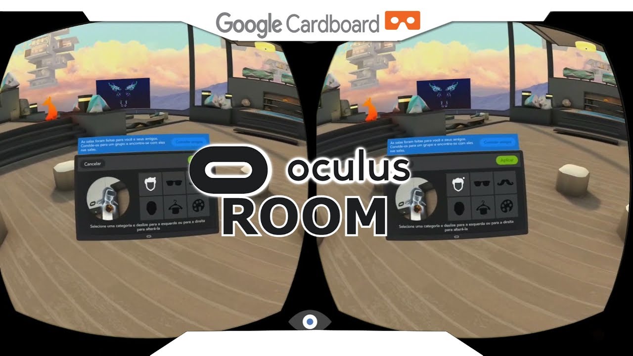 OCULUS ROOM • SBS 1080p • GOOGLE CARDBOARD • Oculus Games • Gear VR ...