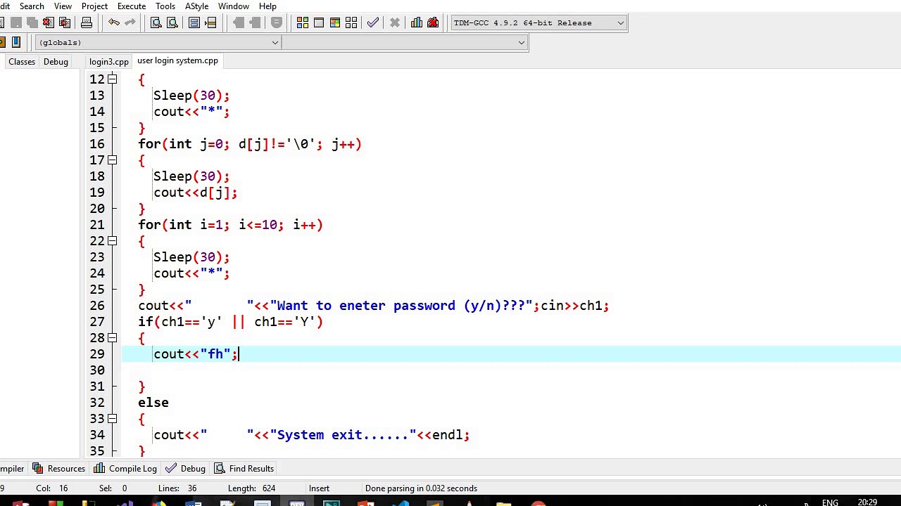 Login System in c++ - YouTube
