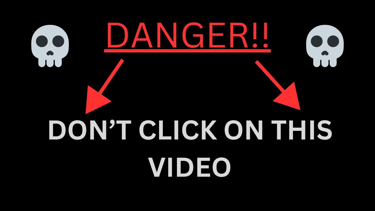 "⚠️ Attention: Please Do Not Click This Video 🚫 (Important Notice ...