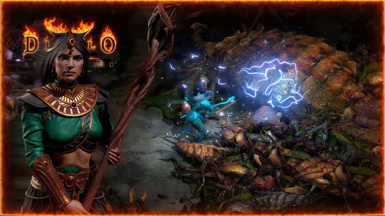 Diablo 2 Resurrected Matriarch of the Sand Maggots - YouTube