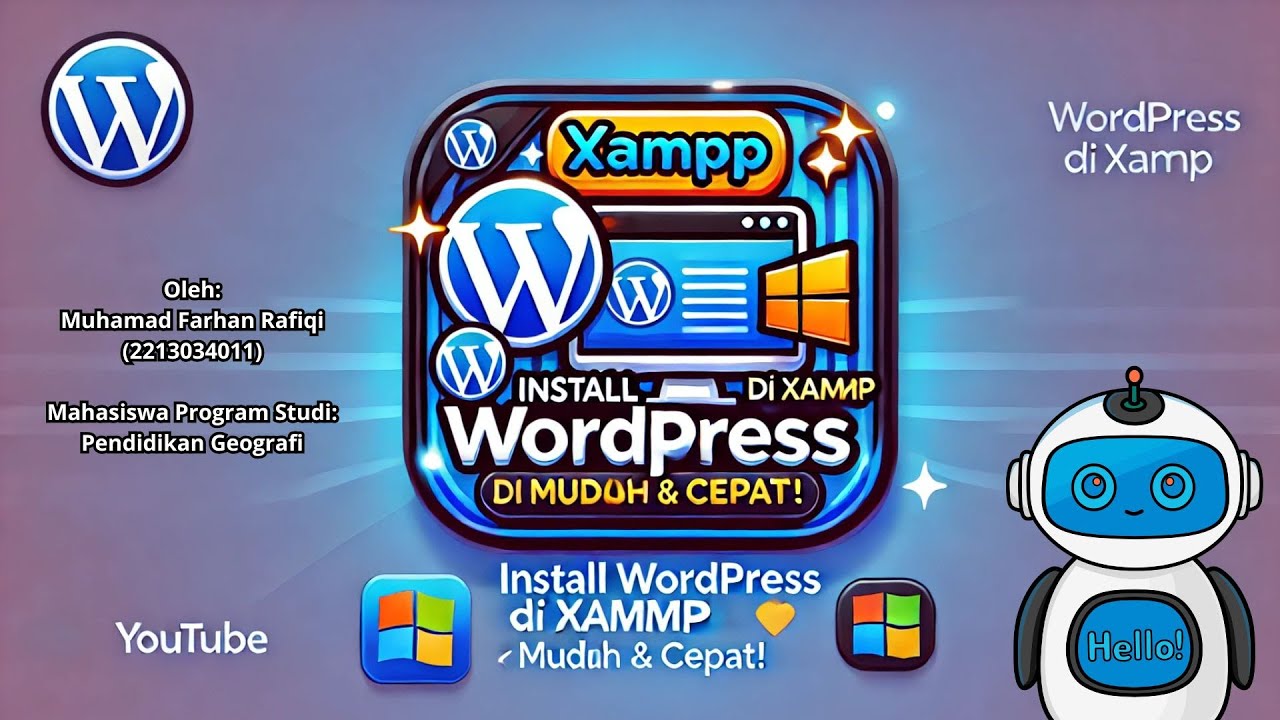 Cara Install WordPress di Xampp Localhost || Tugas Mata Kuliah Perancangan WebGIS - YouTube
