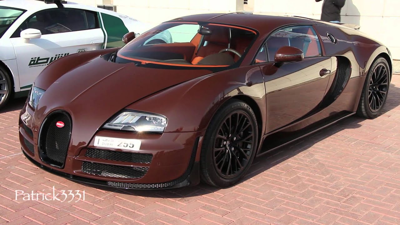 Chocolate Bugatti Veyron Super Sport - Dubai Grand Parade 2013 - YouTube