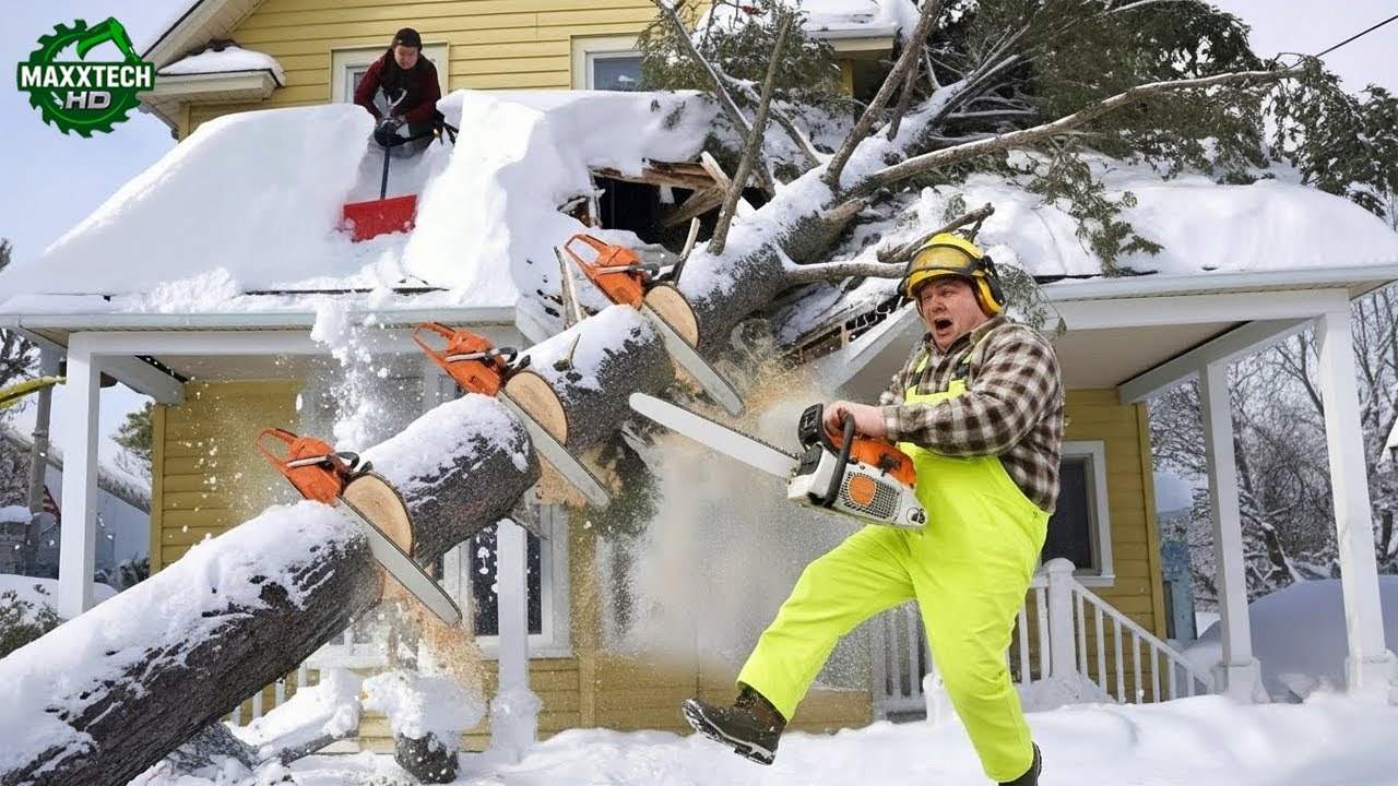 Man Almost DIES While Cutting A Tree | Tree Cutting Fails & Tree ...