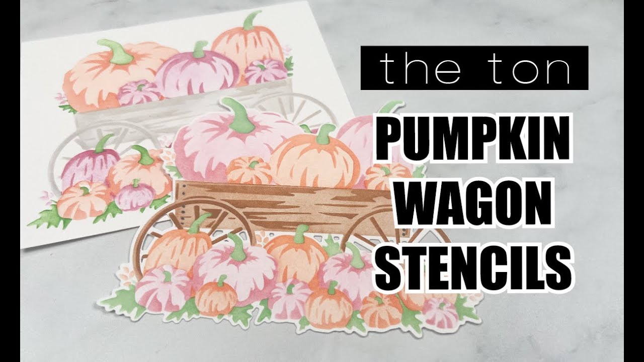Intro: Pumpkin Wagon Layering Stencils - YouTube