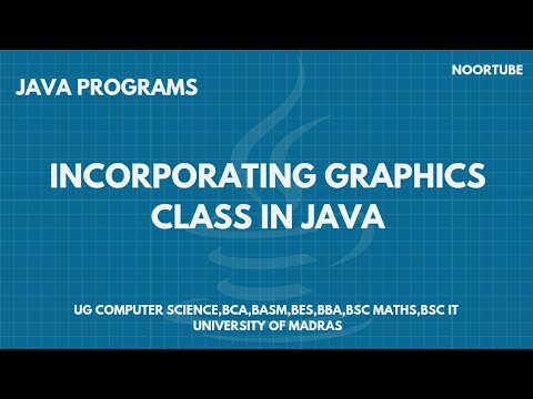Incorporating Graphics class in Java - YouTube