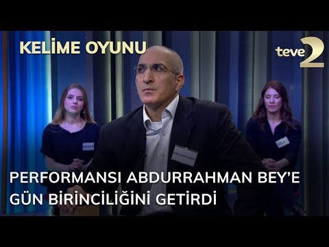 Kelime Oyunu: Performansı Abdurrahman Bey’e Gün Birinciliğini Getirdi