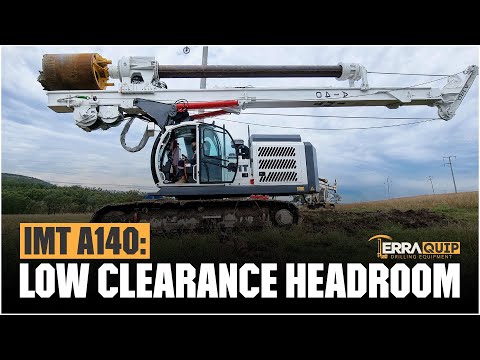 Drilling and Piling Rig IMT A140 LOW Clearance Headroom - YouTube