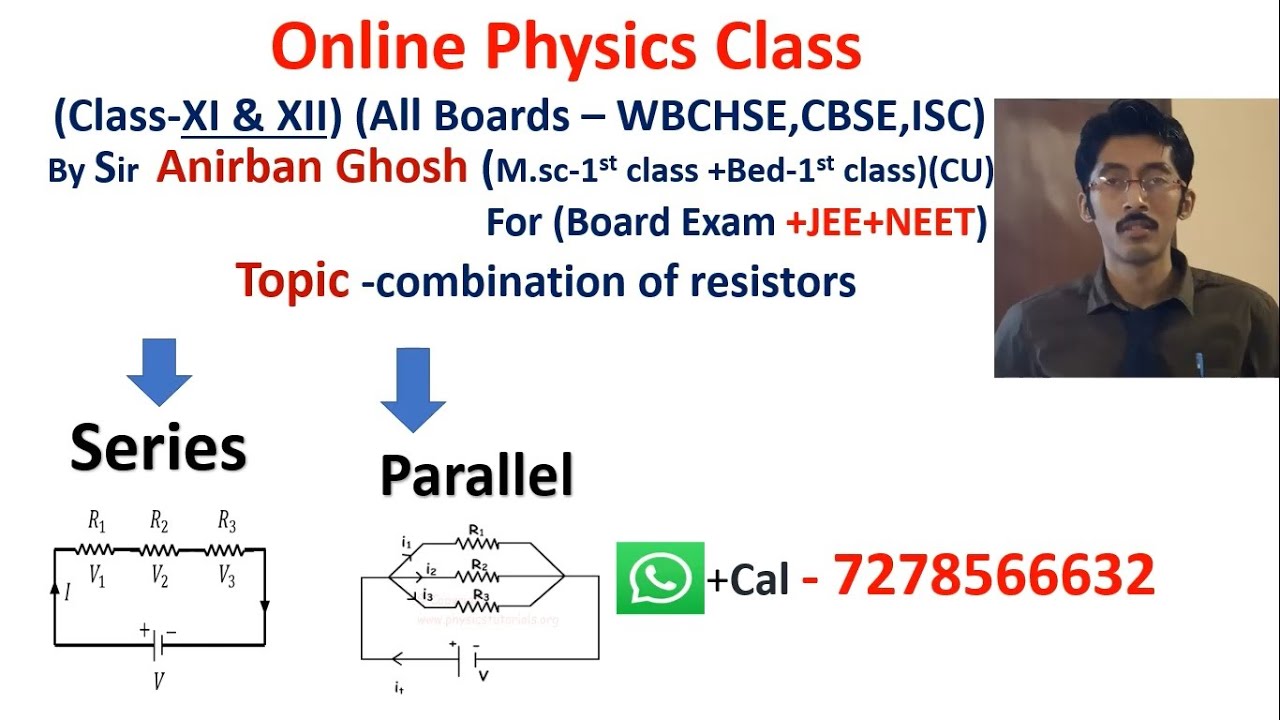 Series and Parallel combination of resistance Theory + Problem- Part1 ...