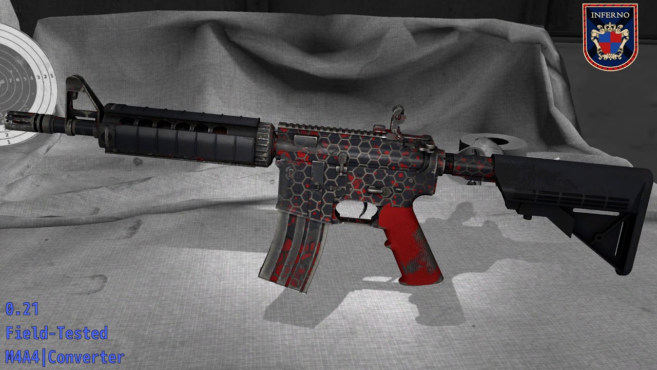 M4A4 Converter Wear/Float - YouTube