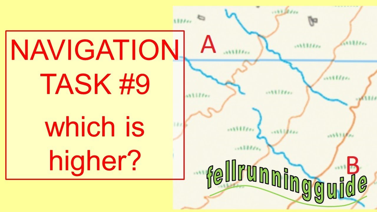 Navigation Task 9 Which is highest? #mapreading #contours #contourlines ...