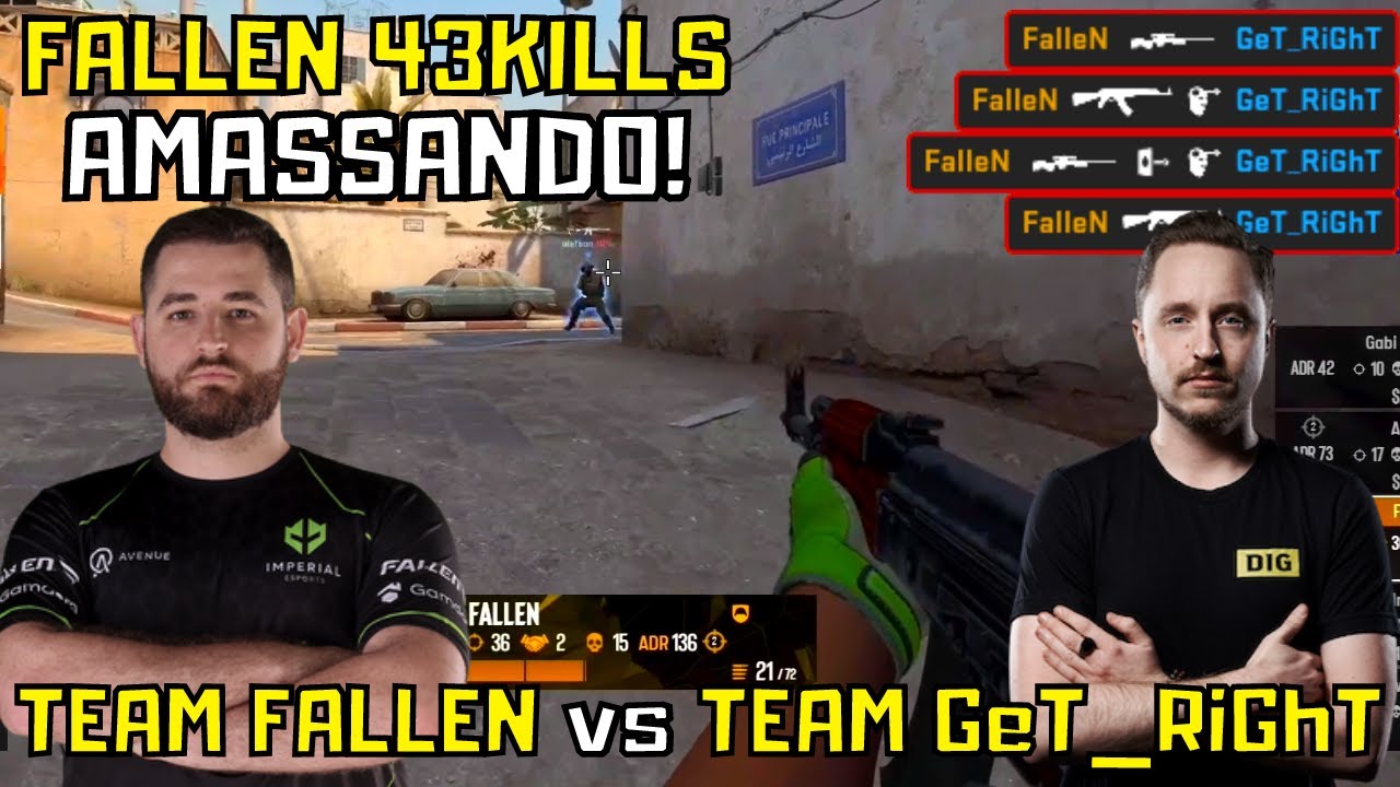 TEAM FALLEN x TEAM GET_RIGHT (Mapa Dust 2) ShowMatch Major Rio 2022 ...