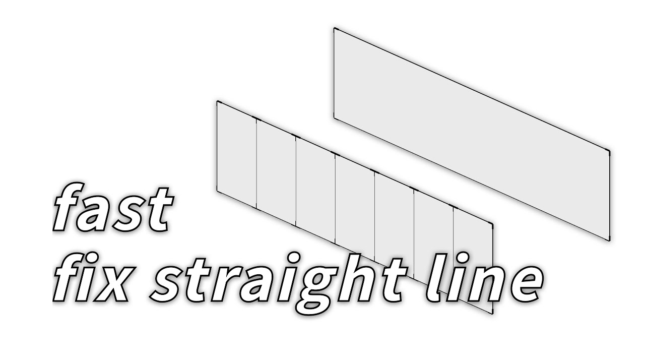 SketchUp quick fix for straight lines - YouTube