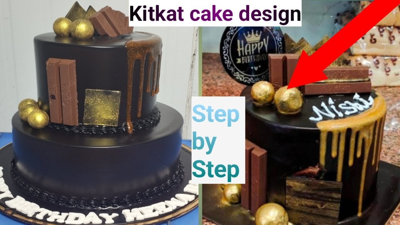 Kitkat cake decoreting | Chocolate🍫 cake design | How make to kitkat 2 ...