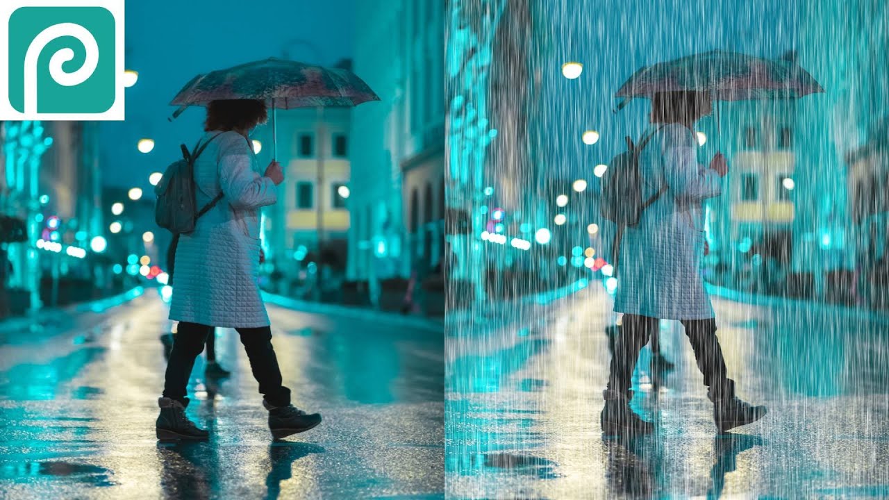 How to Create a Rain Effect in Photopea - YouTube