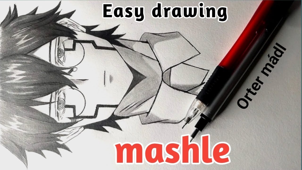 "Mashle character Ortner Mádl: A Portrait Drawing Tutorial 🎨 ️" ( step ...