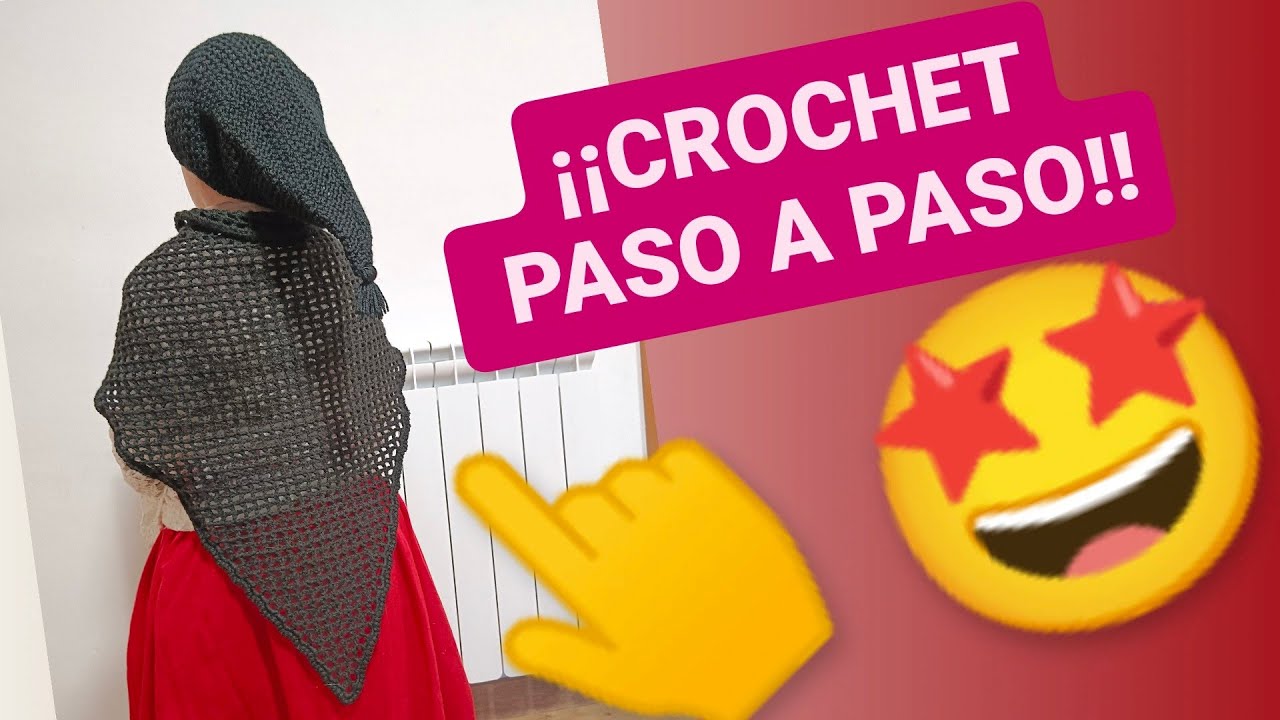 🥻CHAL DE RED A CROCHET PASO A PASO! - YouTube