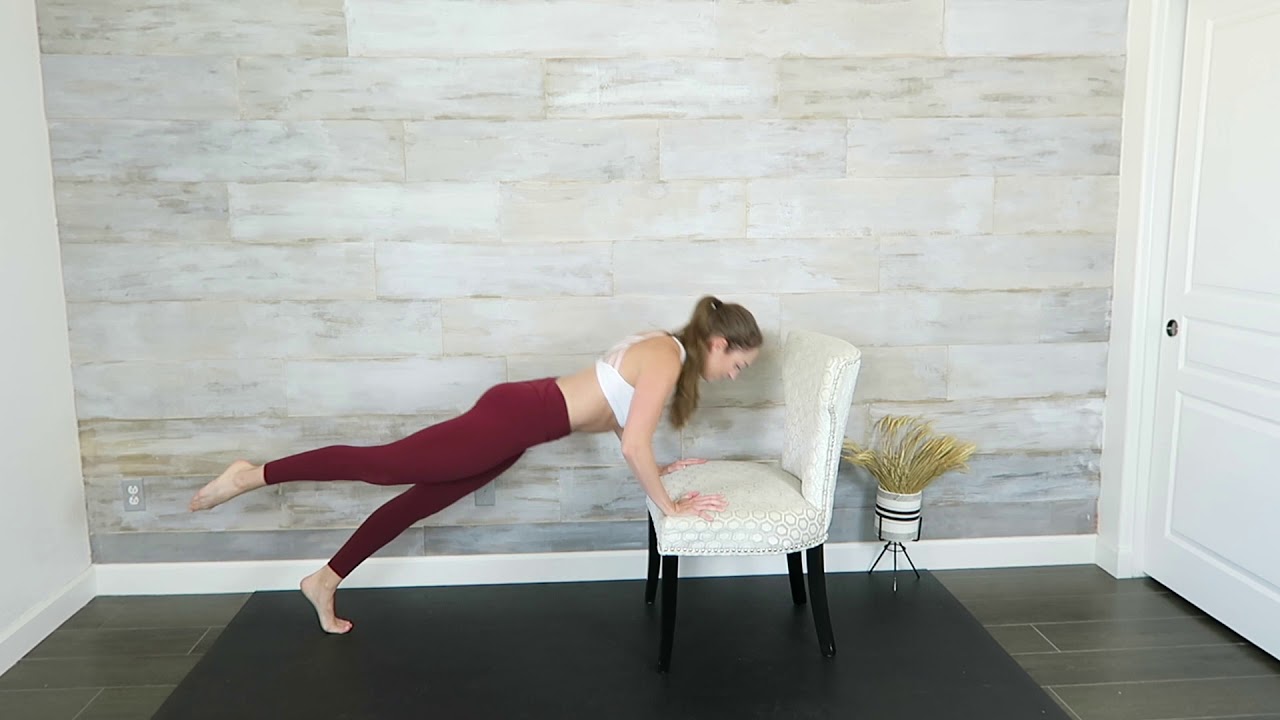 Torso elevated single leg push up - YouTube