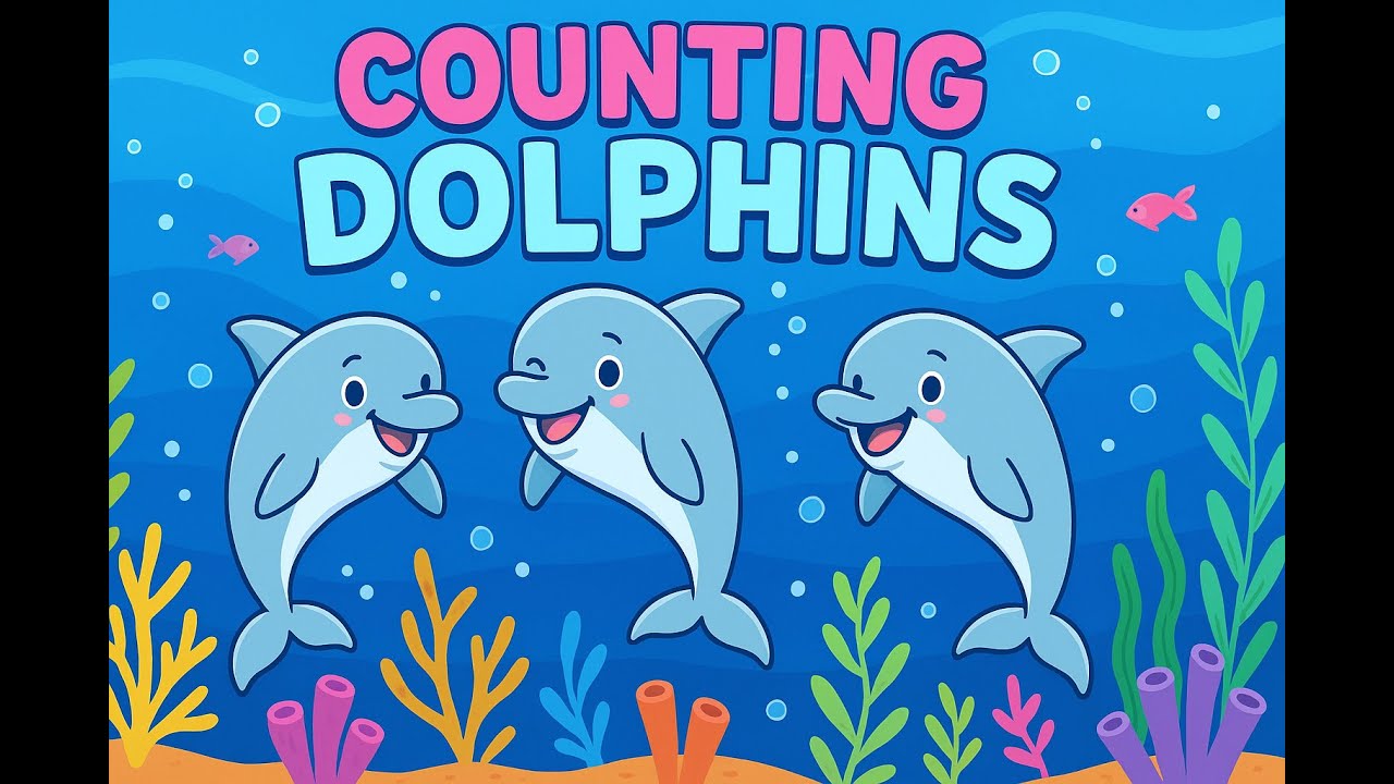 Counting Dolphins 🐬 | Fun Numbers Song for Kids | Learn to Count 1 to ...