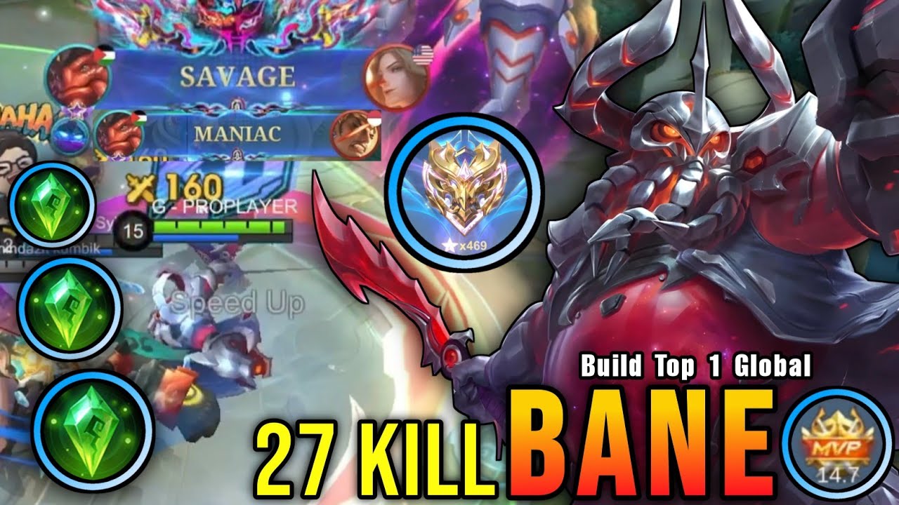 SAVAGE & MANIAC!! 27 Kills Bane Maximum Magic Damage Build!! - Build ...
