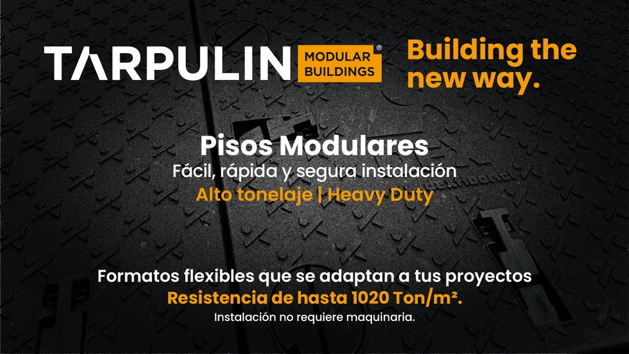 TARPULIN® - Modular Buildings / Pisos Modulares - YouTube