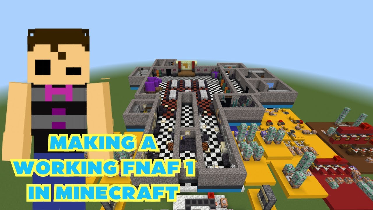 I Built a working FNaF 1 in Minecraft // Gameplay // CuppaTeaExe Recreation - YouTube