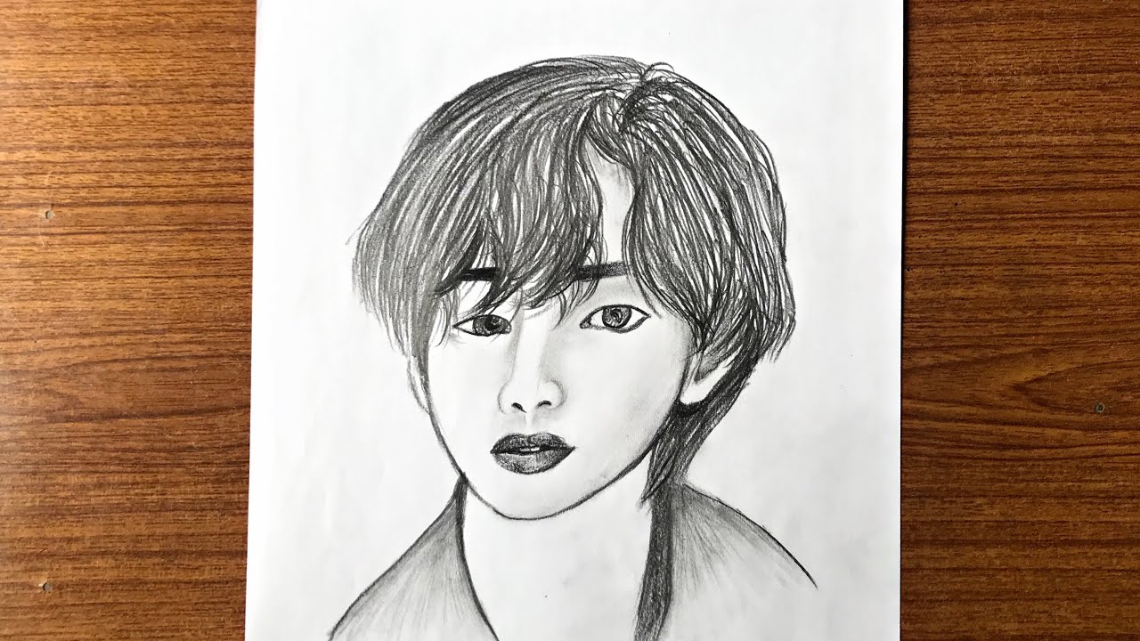 How to draw a boy step by step drawing / BTS drawing / Easy Drawing ...