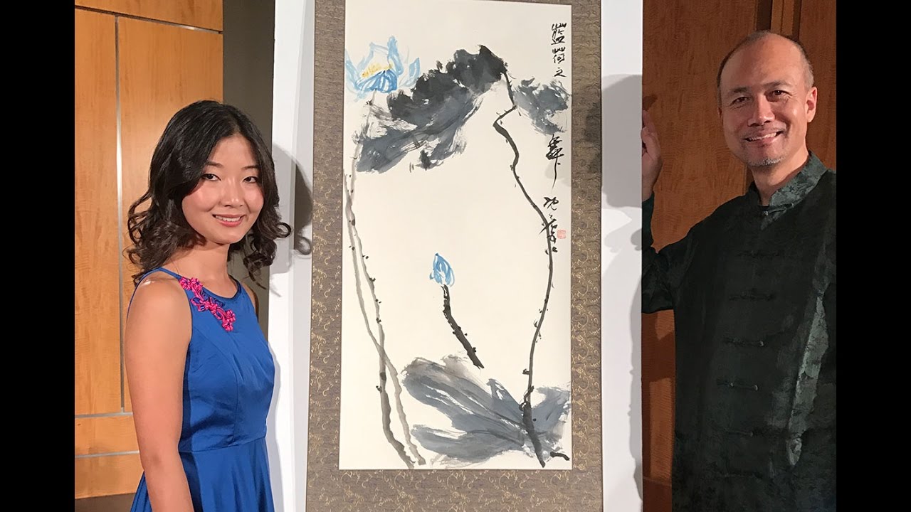 Dance of the Blue Lotus music painting with Beibei He and Henry Li ...