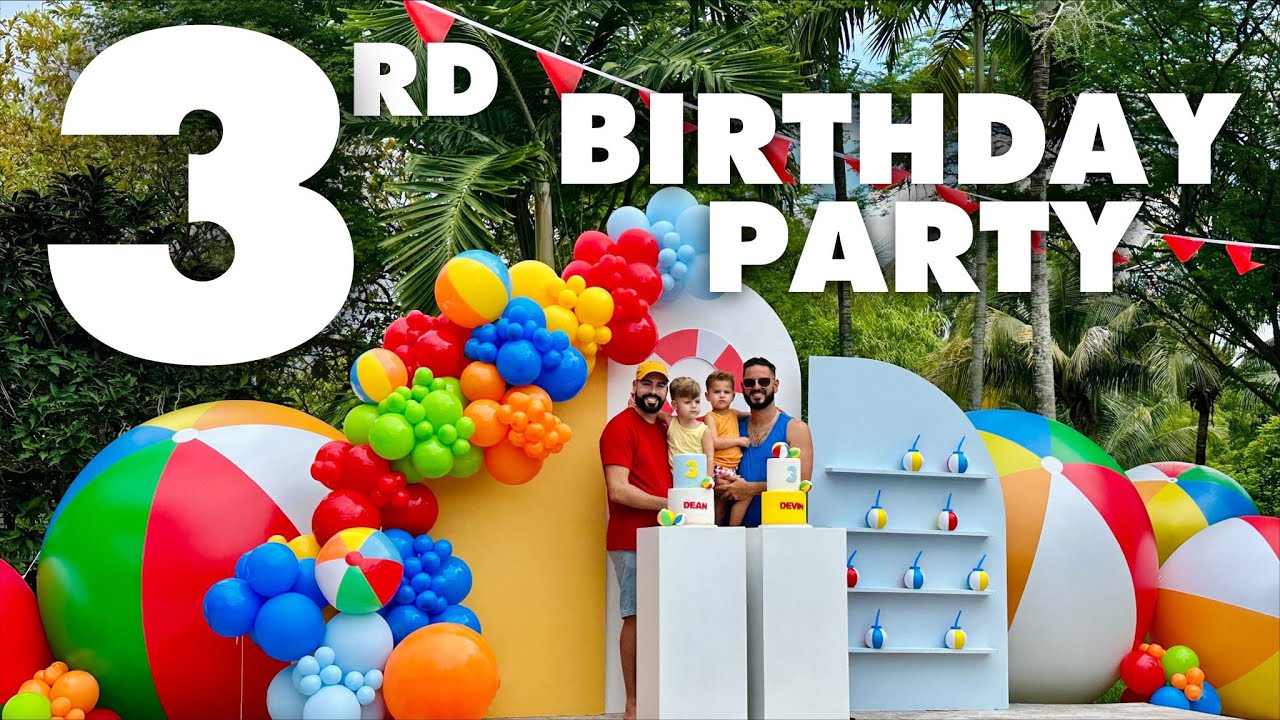 Splish, Splash, Celebrate: Boys' Beach Ball Pool Party for their 3rd ...
