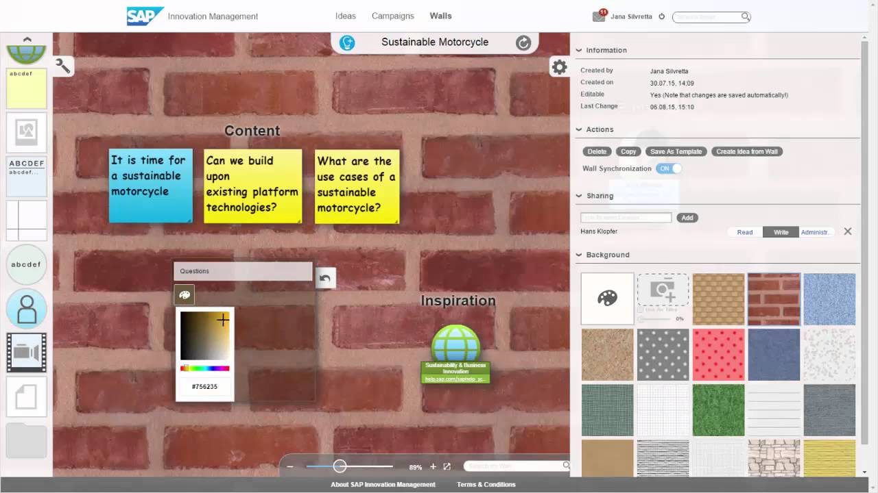SAP Innovation Management - SAP Wall as embedded creativity feature ...