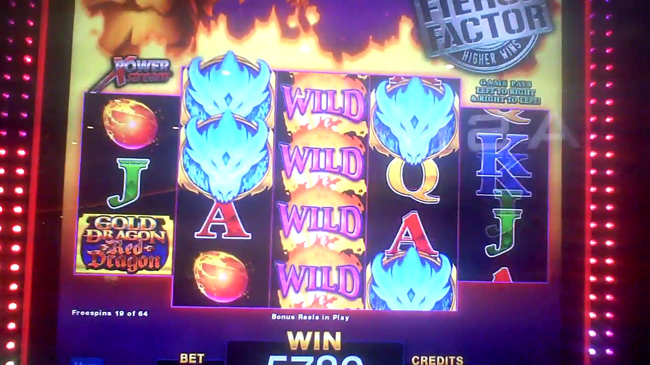 Gold Dragon Red Dragon Slot Machine BIG WIN Bonus - YouTube