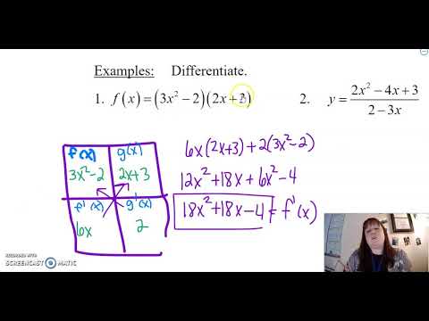 AP Calculus 3-2A Product and Quotient Rules - YouTube