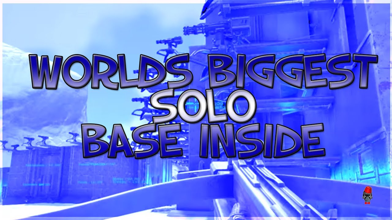 ARK WORLDS BIGGEST SOLO BASE INSIDE!!! - YouTube
