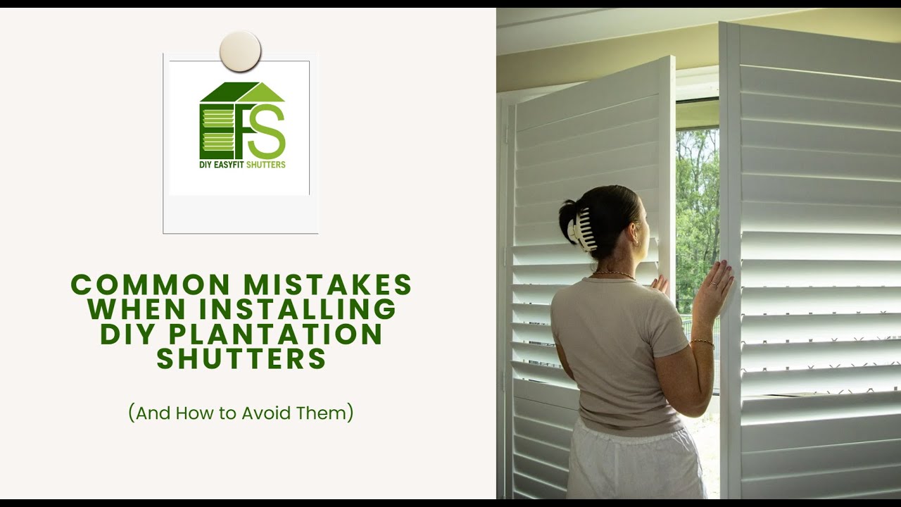 Common mistakes when installing DIY Plantation Shutters - YouTube
