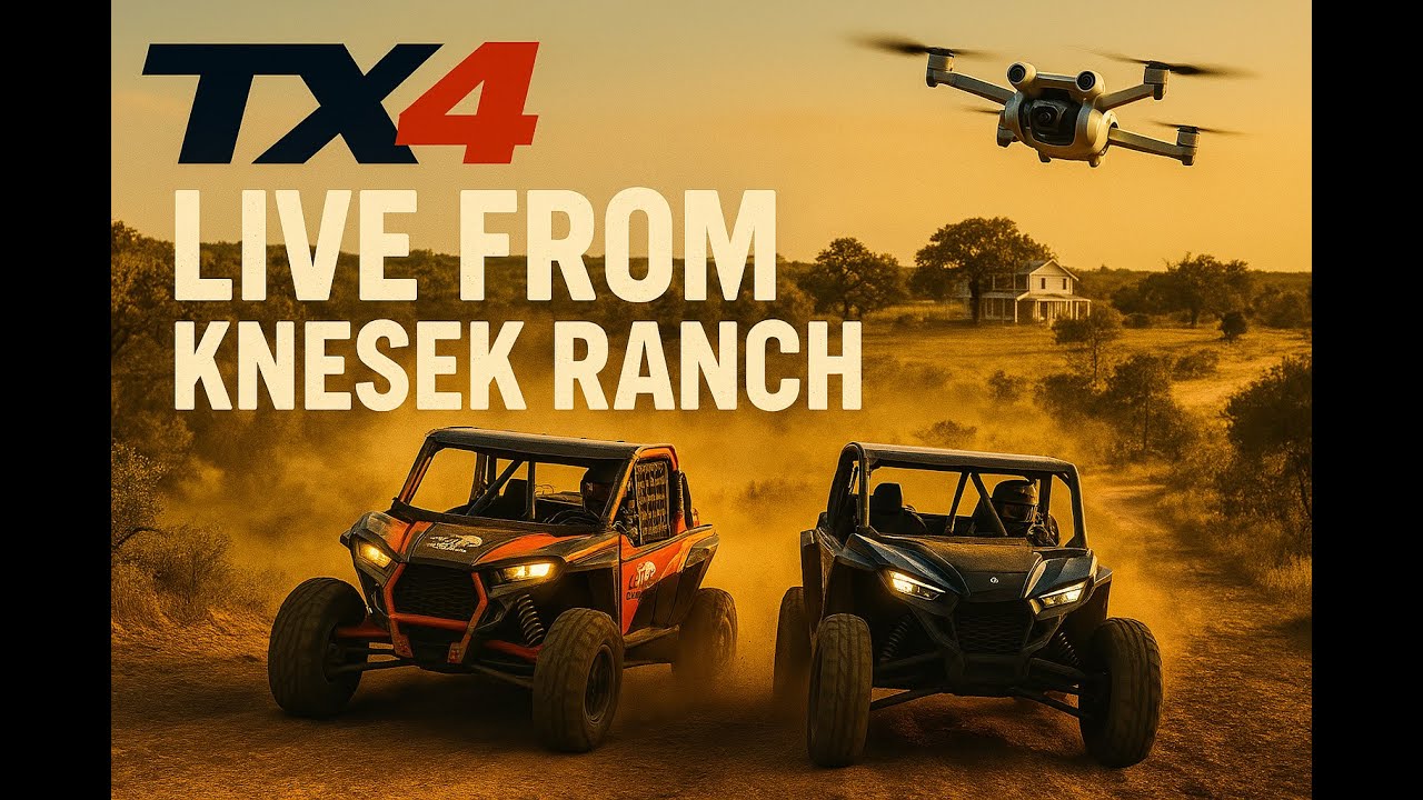 🔴 LIVE Drone | TX4 Round 4 SxS Cross Country Racing | Knesek Ranch ...