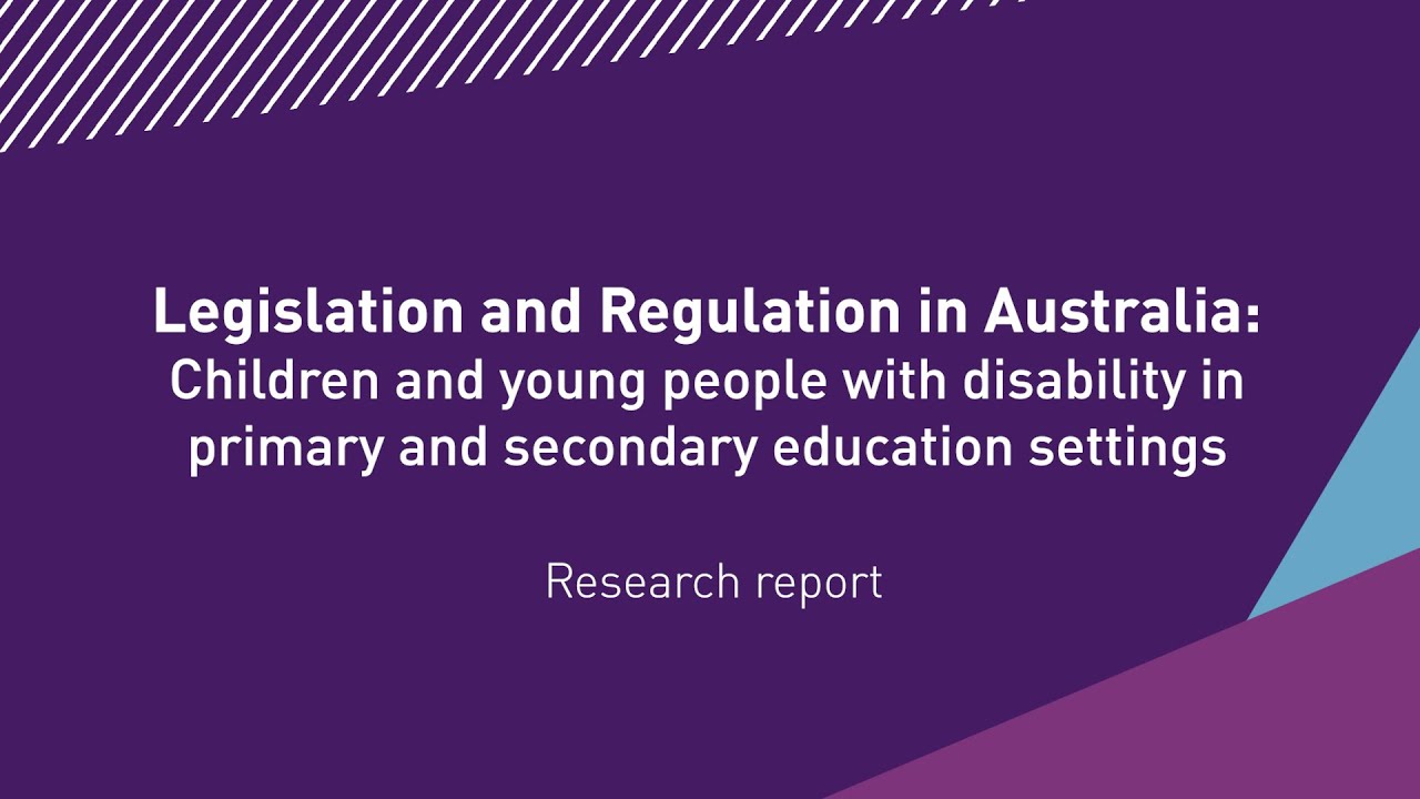 Research Report - Legislation and Regulation in Australia (Auslan ...