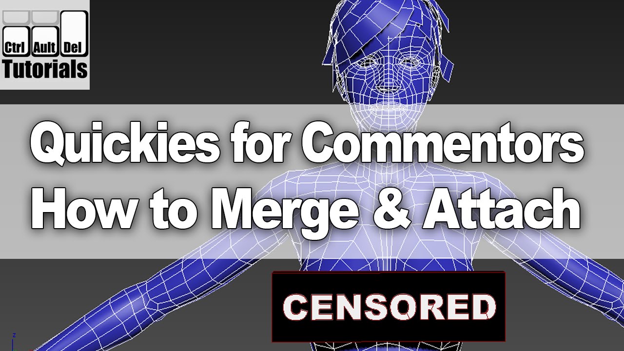 How to Merge and Attach 3D Models - AutoDesk 3ds Max - YouTube