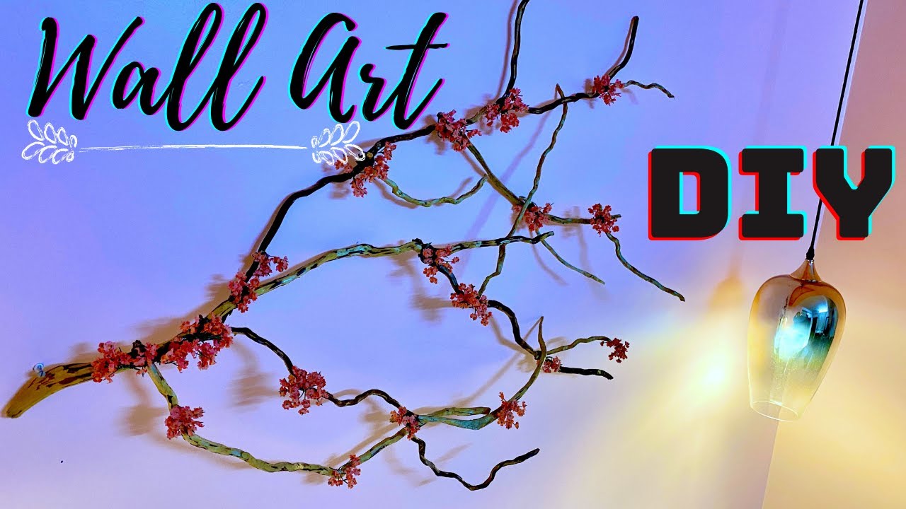 Wall Art using twigs. - YouTube
