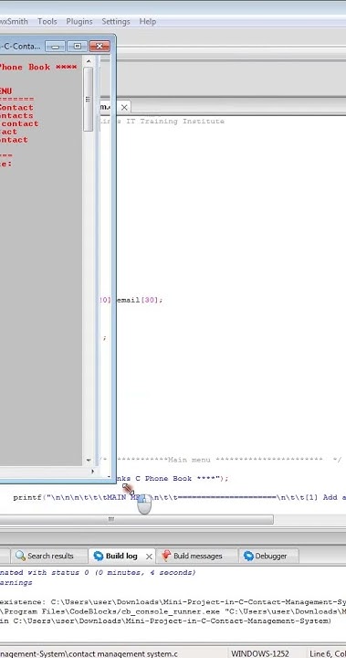 C Programming Contact Management System Project With Source Code #programming #cprogramming # ...