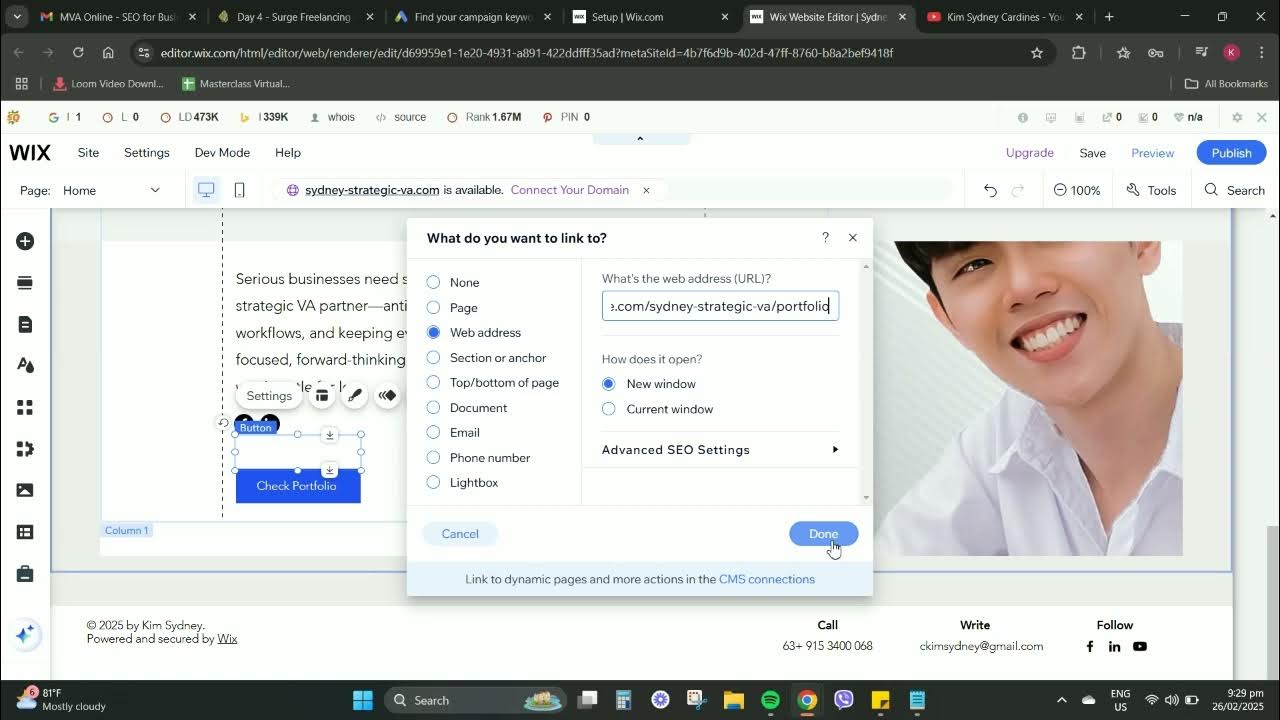 Adding Internal and External Link on Wix - YouTube